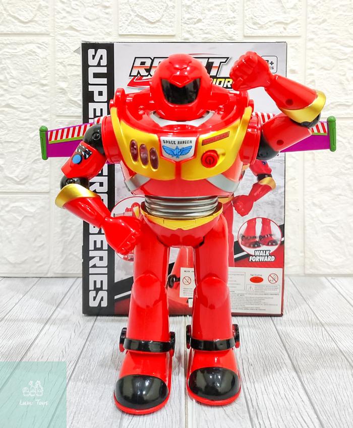 Jual Mainan Anak Robot Warrior Superheroes Power Rangers Light & Sound ...