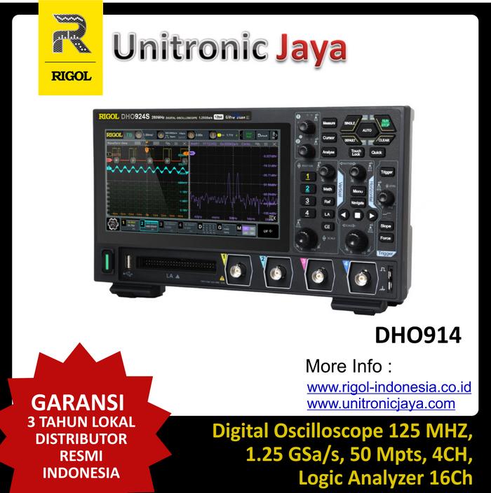 Jual Rigol DHO914 Digital Oscilloscope 125 MHz, 4CH, Logic Analyzer 16Ch - Kota Bandung ...