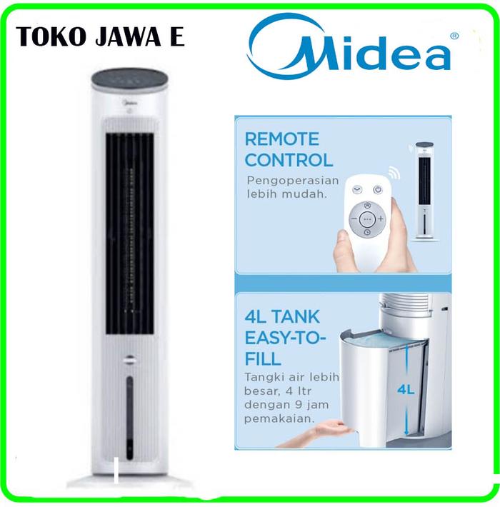 Jual Air Cooler Tower Midea Mac400r 4 Liter 45 Watt + Ionizer Diffuzer ...