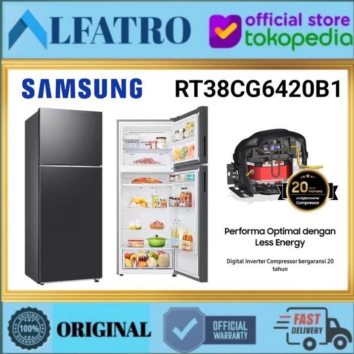 Promo SAMSUNG Kulkas 2 Pintu RT38CG6420B1 ungkep series RT38 ...