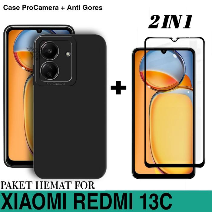 Promo CASE XIAOMI REDMI 13C CASING COVER FREE TEMPERED GLASS - Jakarta ...