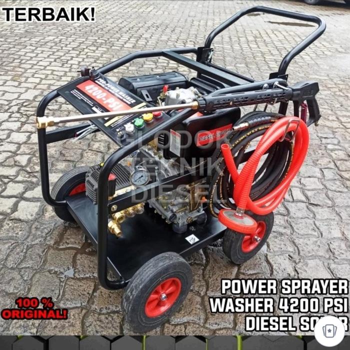 Jual Jet Cleaner Diesel High Pressure Washer Machine 290 Bar 4200 PSI Solar - Kota Tangerang ...