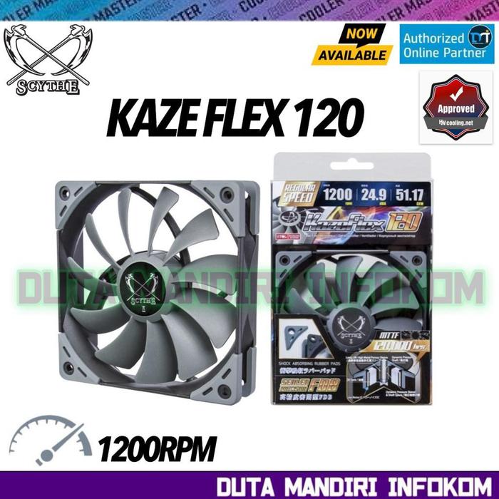 Jual Scythe Kaze Flex II 120 - 120mm Air Flow Gaming Fan Case - Jakarta ...