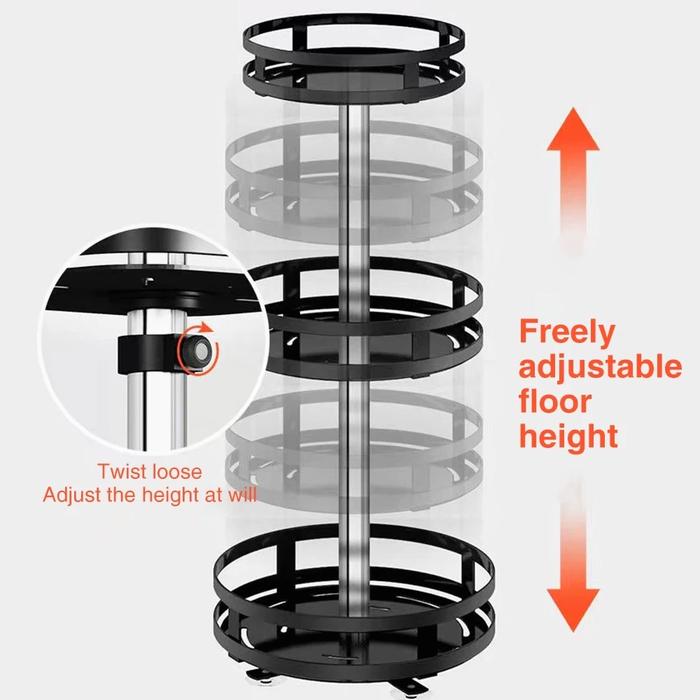 Jual Rak Bumbu Putar 360 Derajat Stainless Rotate Kitchen Rack ...