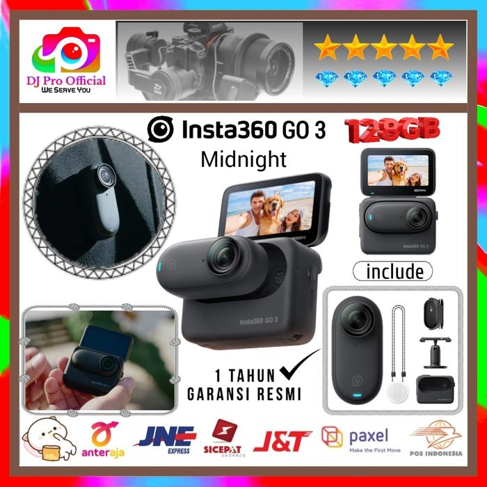 Jual Insta360 Go3 Midnight Black 128gb Action Camera 128 Gb Go 3 Insta ...