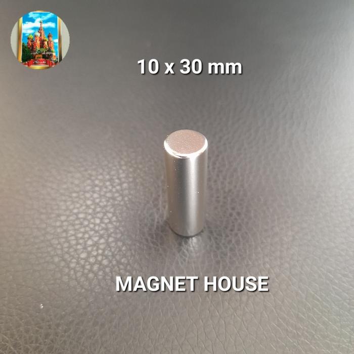 Jual Magnet Neodymium Bulat Silinder 10x30 mm 10x30mm 10 x 30 mm ...