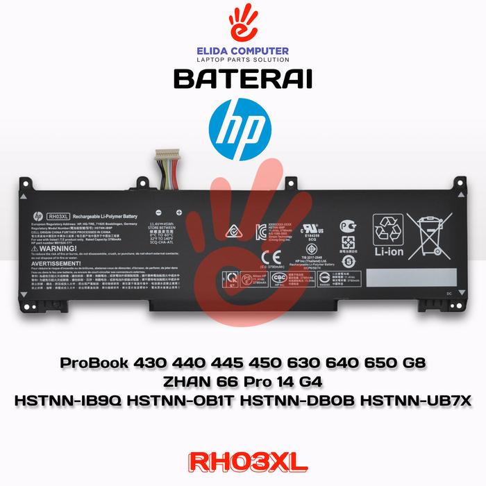 Jual Baterai HP ProBook 430 440 445 450 630 640 650 G8 HSTNN-OB1T ...