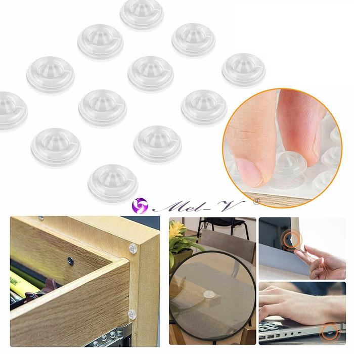 Jual Damper Mata Ikan 3D Ganjalan Kaca Peredam Benturan Pintu Karet ...