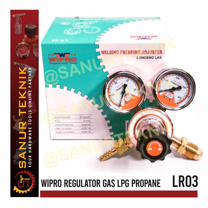 Jual WIPRO LR03 LR-03 DOUBLE Regulator Gas LPG Propane - Kota Surabaya - Sanur Teknik | Tokopedia