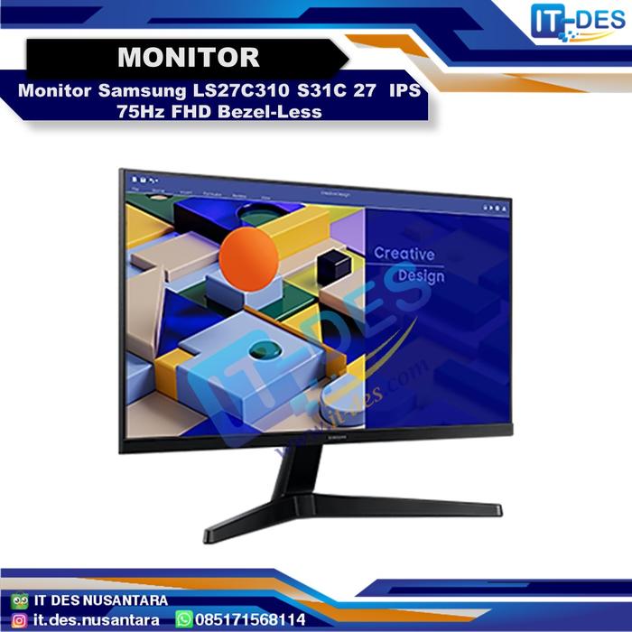 Jual Monitor Samsung LS27C310 S31C 27 IPS 75Hz FHD Bezel-Less - Kota ...