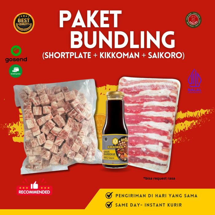 Jual PAKET BUNDLING BBQ/SAIKORO CUBES/DAGING SLICE/BUMBU BULGOGI/WAGYU ...