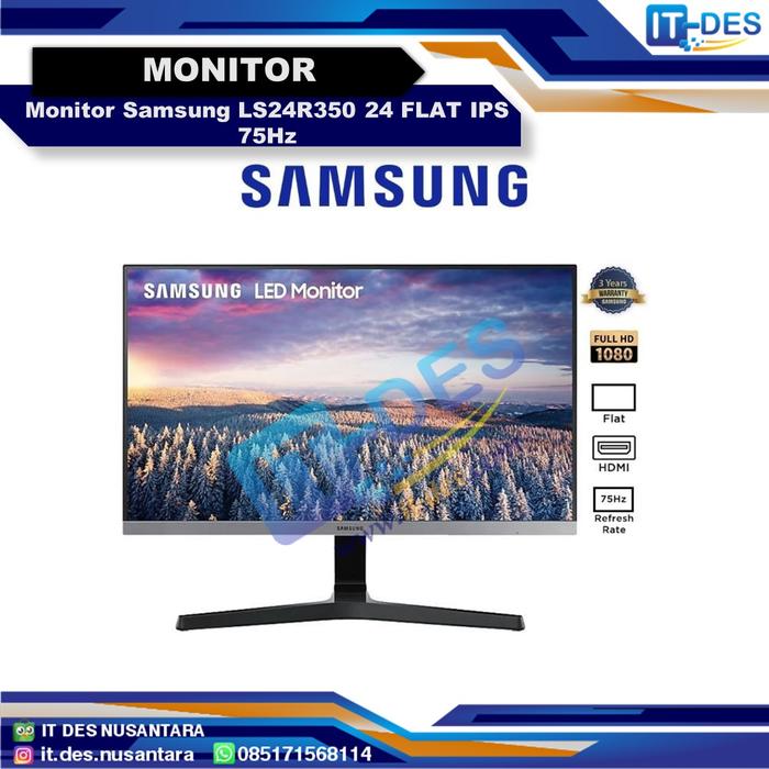 Jual Monitor Samsung LS24R350 24 FLAT IPS 75Hz - Kota Semarang - IT DES ...