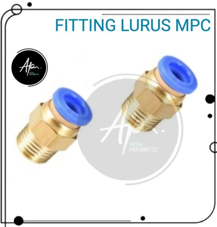 Jual fitting lurus pneumatic mpc 6-02 pc6-02 drat 1/4 - Jakarta Barat ...