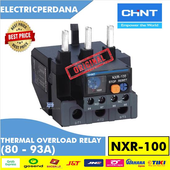 Jual Thermal Overload Relay CHINT NXR-100 - ORIGINAL - 80 - 93A ...