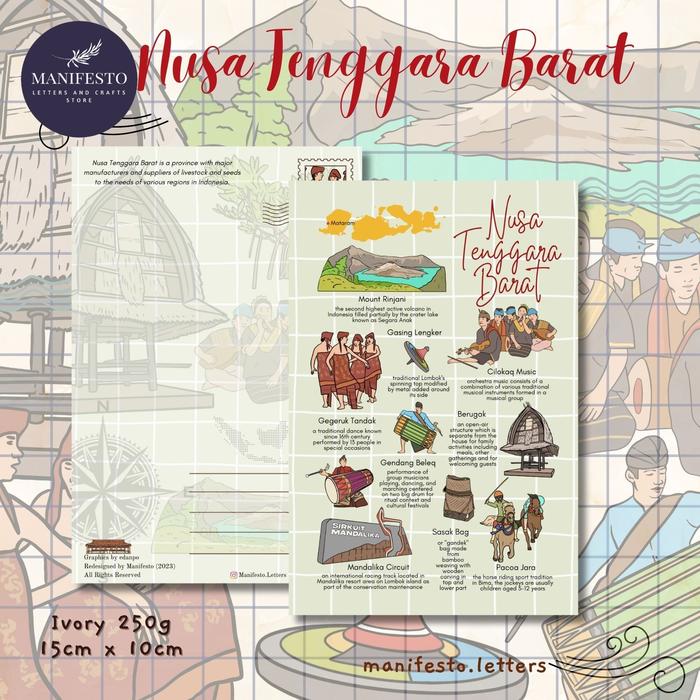 Jual Postcard Seri Culturepedia B | Kartu Pos Adat Budaya | Suku ...