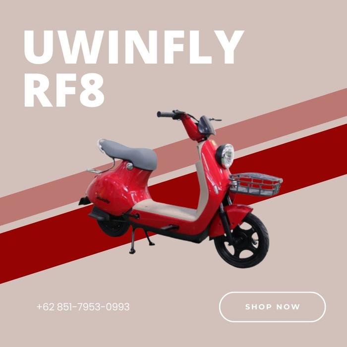 Jual Uwinfly Sepeda Listrik RF8 Warna Merah Bergaransi / Terlaris ...