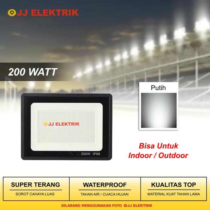 Jual Lampu Sorot LED 200W Tembak Terang Taman Halaman Lapangan Gudang ...