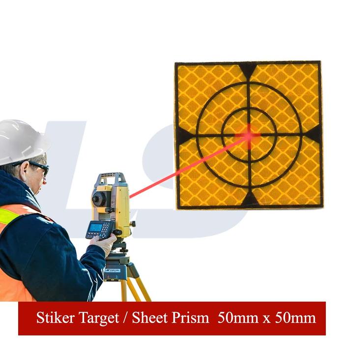 Jual Survey Reflector Sheet/ Reflective Tape/ Prisma Target Sticker ...