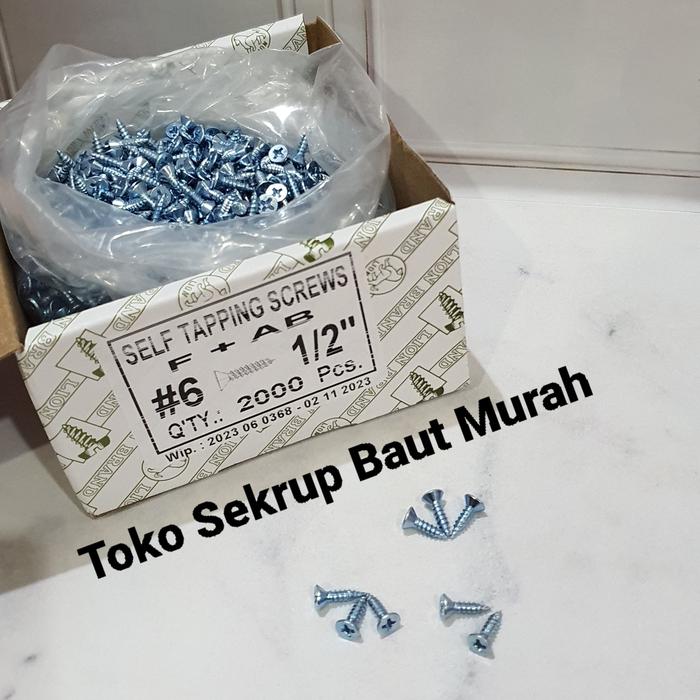 Jual Sekrup FH 6x1/2" /Skrup JF /Sekrup FAB / Tapping Screw 6 x 1/2" - Kota Surabaya - Toko ...