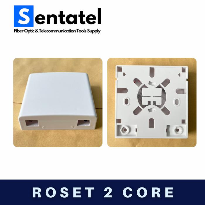 Jual Roset FO Fiber Optic Optik 2 Core lengkap 2 Adaptor 2 Pigtail SC ...
