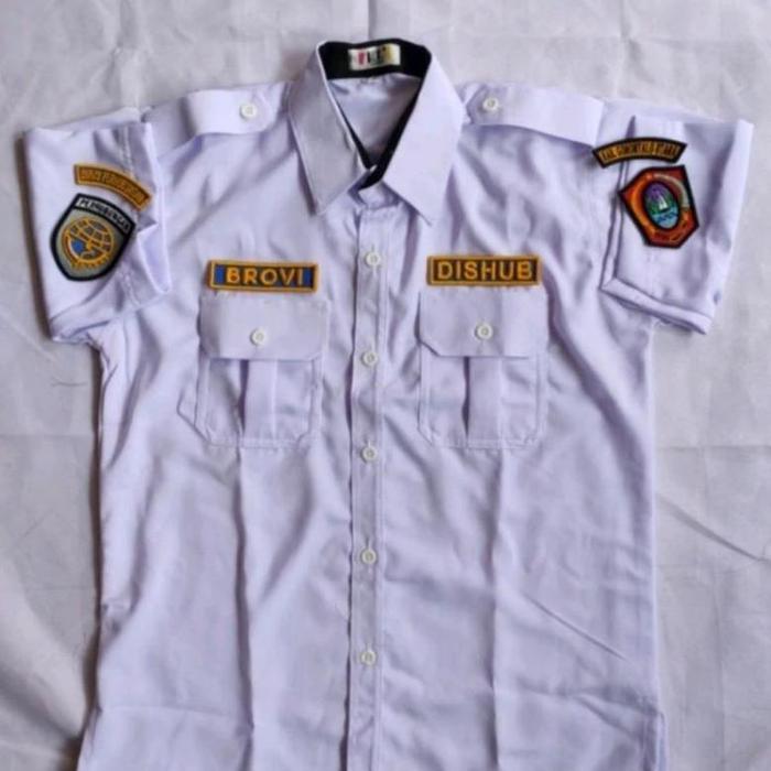 Jual Best seller Seragam Pdh dishub/Baju Putih PDH Dishub/Seragam full ...
