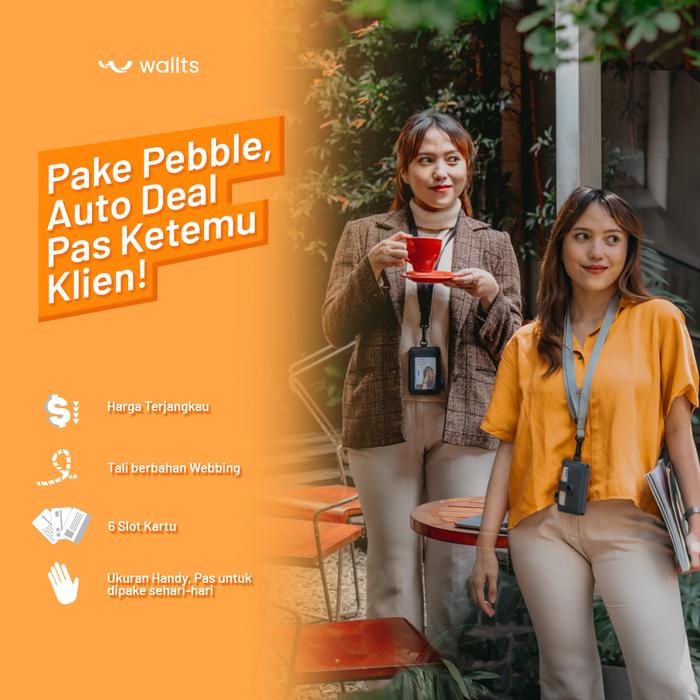 Jual Gantungan Id Card Kantor Kasual Anti Air - Wallts Pebble - Army Di Seller Velvet Store ...