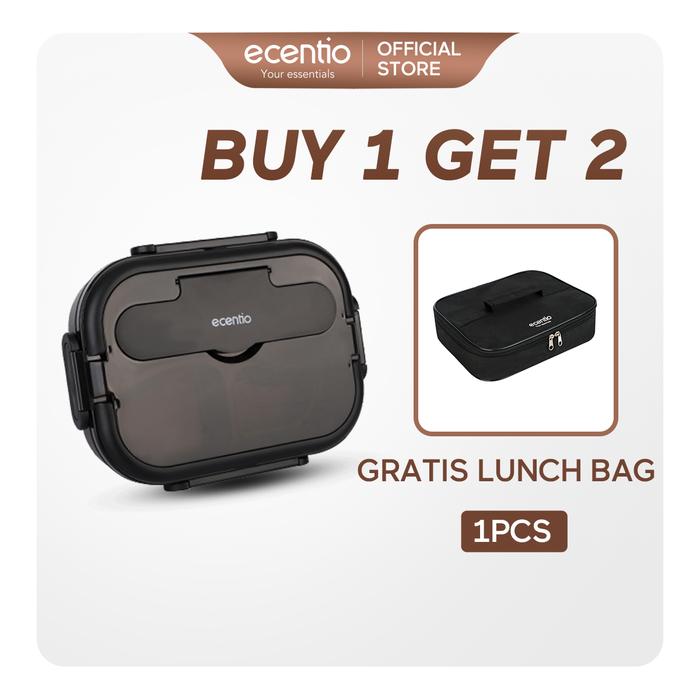 Promo ecentio 1000ml Kotak Makan stainless 304 Tempat Makan BPA Free ...