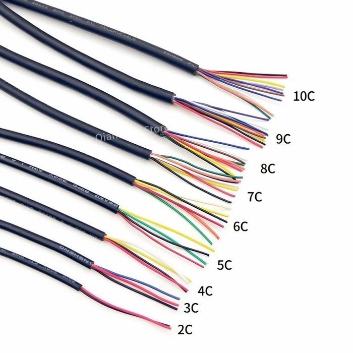Jual Kabel Serabutt AWG24 Multicore isi 12 10 8 6 4 3 2 Jalur Kabel ...
