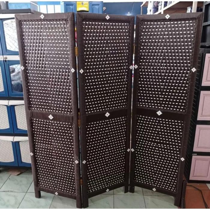 Jual Sketsel Rotan Sintetis Partisi Penyekat Ruangan Pembatas Ruangan ...