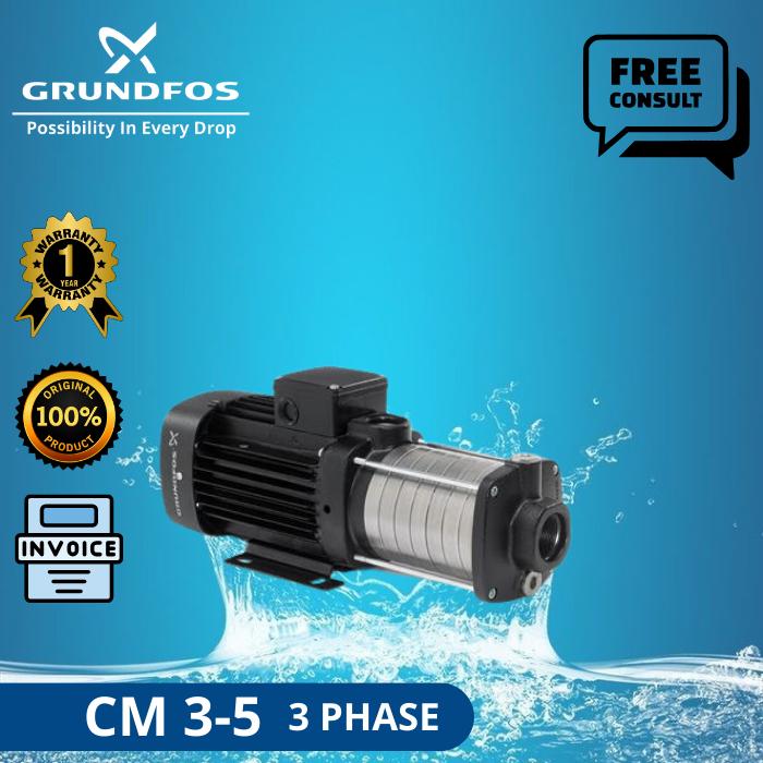 Jual POMPA AIR GRUNDFOS CM 3-5 3 PHASE SS 304 - Jakarta Pusat - Pompa ...