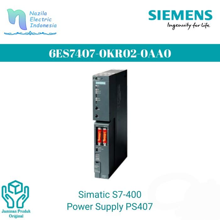 Jual Siemens 6ES7 407 / 6ES7407-0KR02-0AA0 Simatic S7-400 PS407 10 A ...