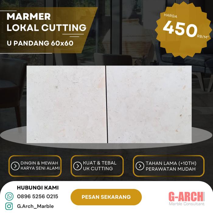 Jual JUAL MARMER LOKAL UJUNG PANDANG 60X60, 100% ORI (harga per m² ...