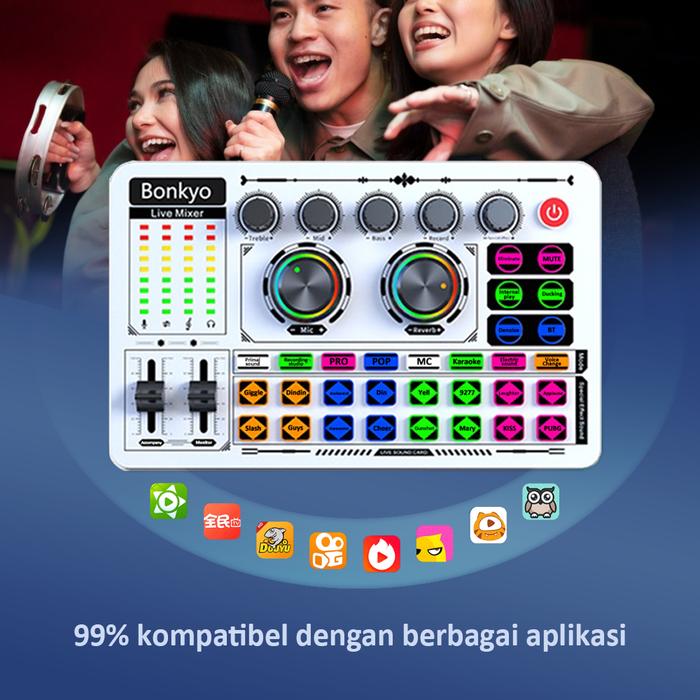 Jual Int Soundcard F999 Audio Usb External Sound Card Mic Mixer ...