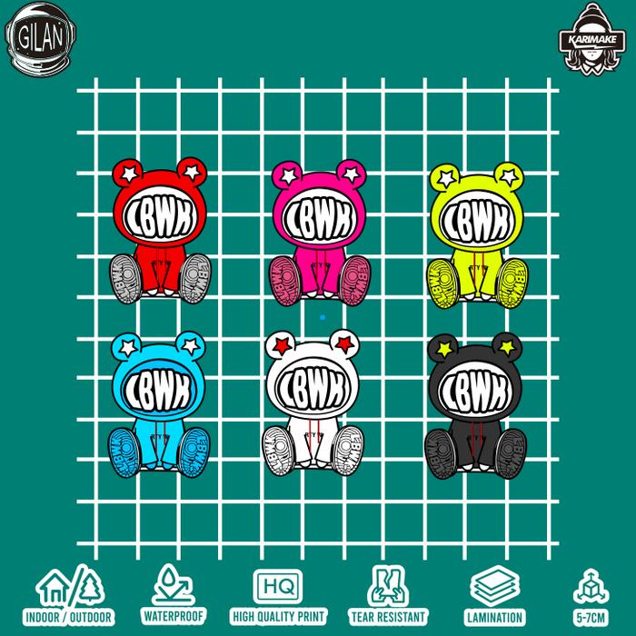 Jual KARIMAKE Sticker Pack JDM LIBERTY WALK LBWK KUMA - V4, DOFF - Kota ...