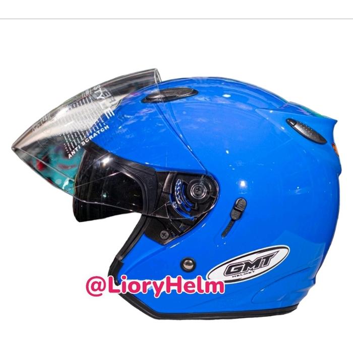 Promo GMT Helm Motor SNI Half Face Double Visor Original Model Super ...