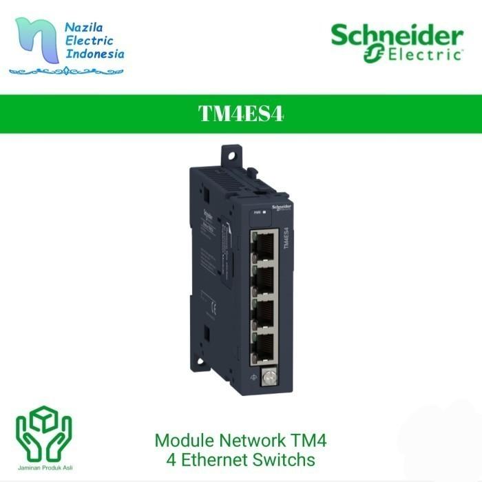 Jual Schneider TM4ES4 / TM4ESA Modicon TM4 4 Ethernet Switch Network ...