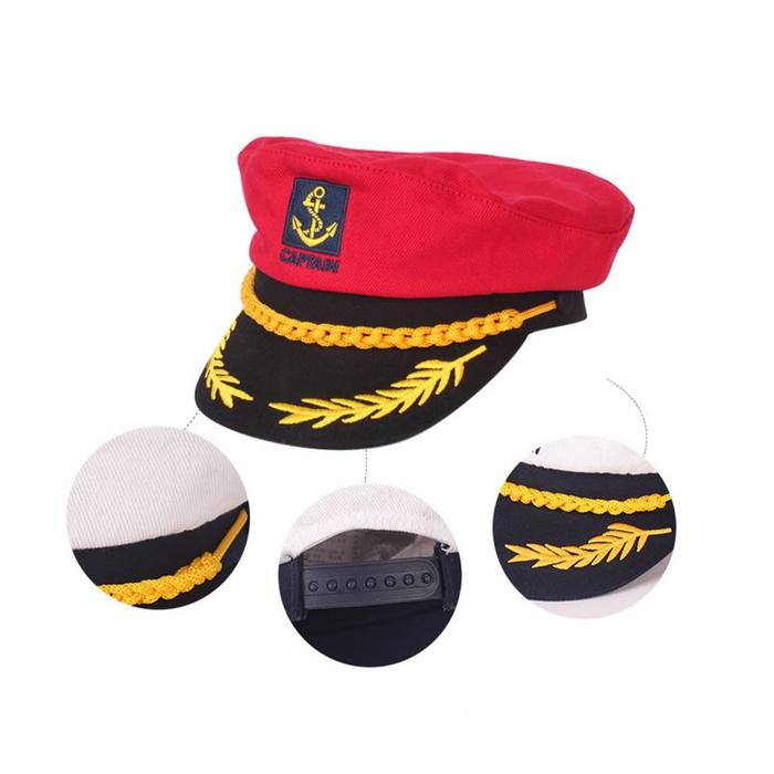 Jual Topi Sailor Topi Angkatan Laut Topi Kapten Kapal Laut Topi Sailor ...