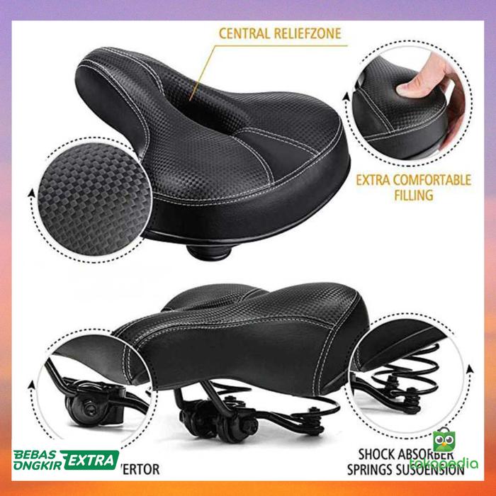 Jual Jok Sepeda Empuk Lebar Sadel Anti Pegal Nyaman Dan Tidak Sakit ...