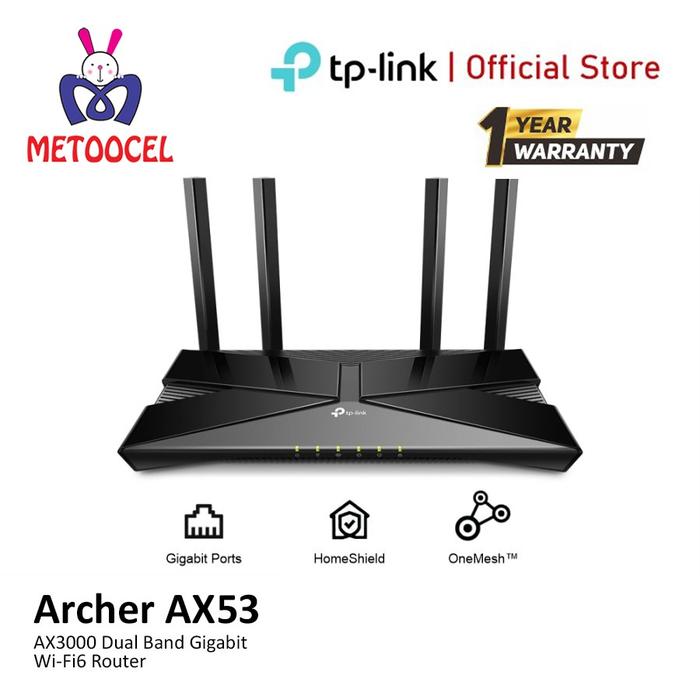 Promo Router TP-LINK Archer AX53 AX3000 Dual Band Gigabit Wireless WiFi ...