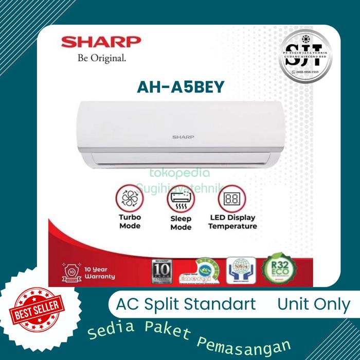 Jual AC Sharp Standart lokal Indonesia 0.5pk AH A05BEY AC Split Freon ...