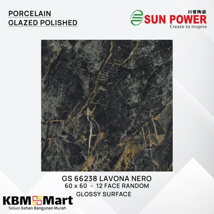 Jual SUNPOWER GRANIT 60 X 60 66328 LAVONA NERO I - Kota Bandung - KBM ...