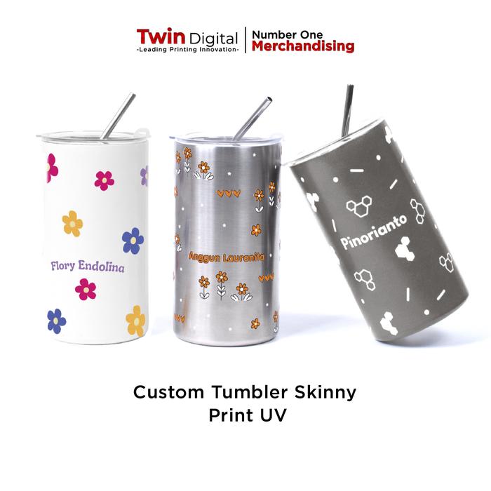 Jual Custom Tumbler Skinny Straw 600 ML Botol Minum Sedotan - Termos UV ...