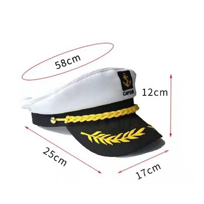 Jual Topi Sailor Topi Angkatan Laut Topi Kapten Kapal Laut Topi Sailor ...