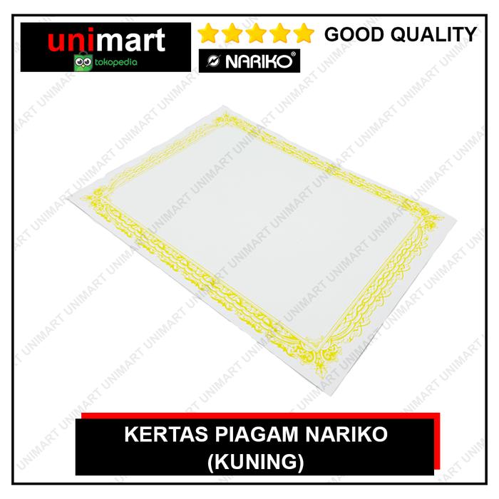 Jual Kertas Piagam A4 Nariko 1 PAK 100 Lembar / Kertas Sertifikat ...