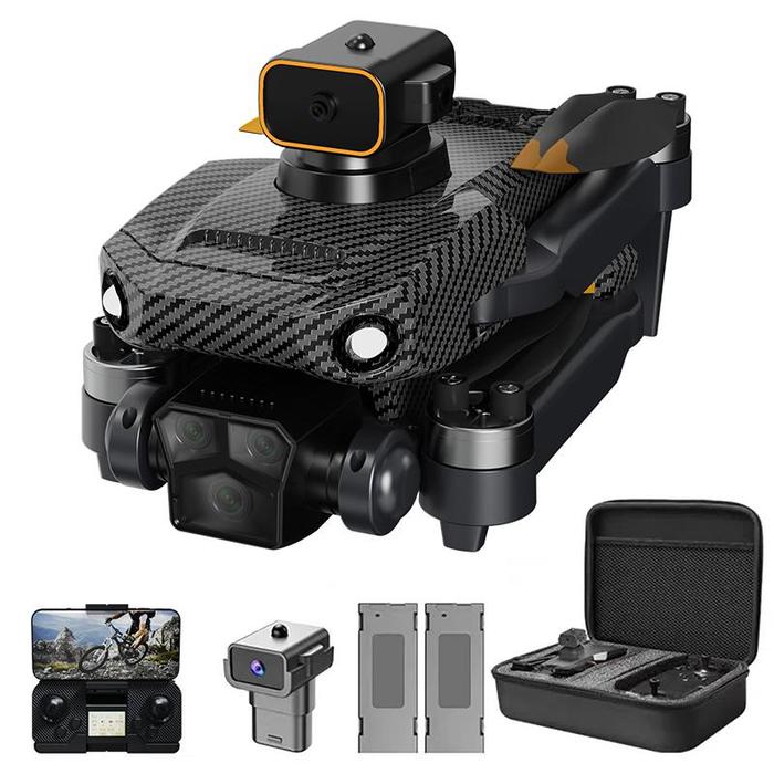 Jual Drone P8 Gps Brushless Full Body Carbon Triple Camera Automatic ...