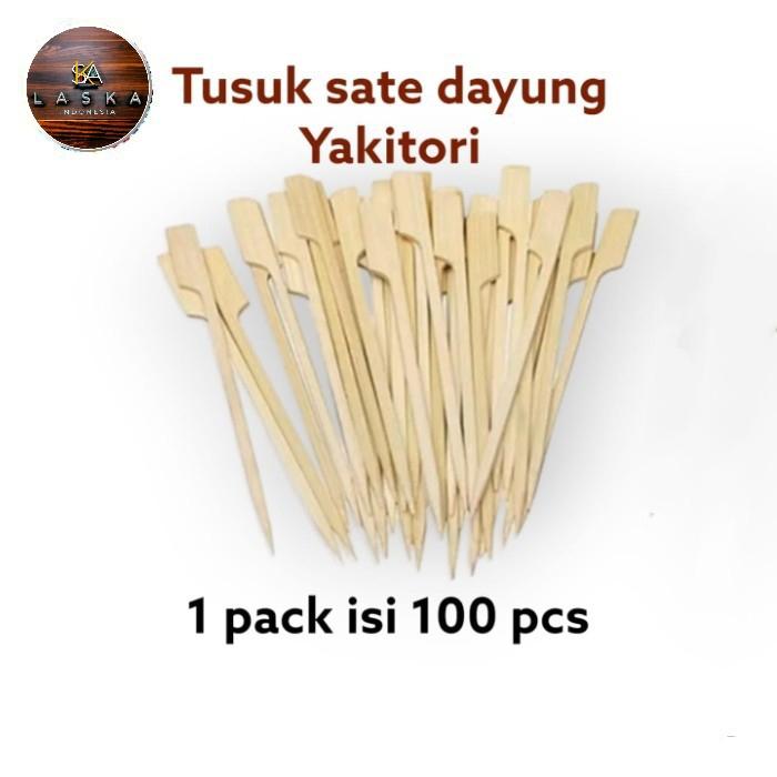 Jual Tusukan yakitori 10 cm - tusuk bambu yakitori model dayung -tusuk ...