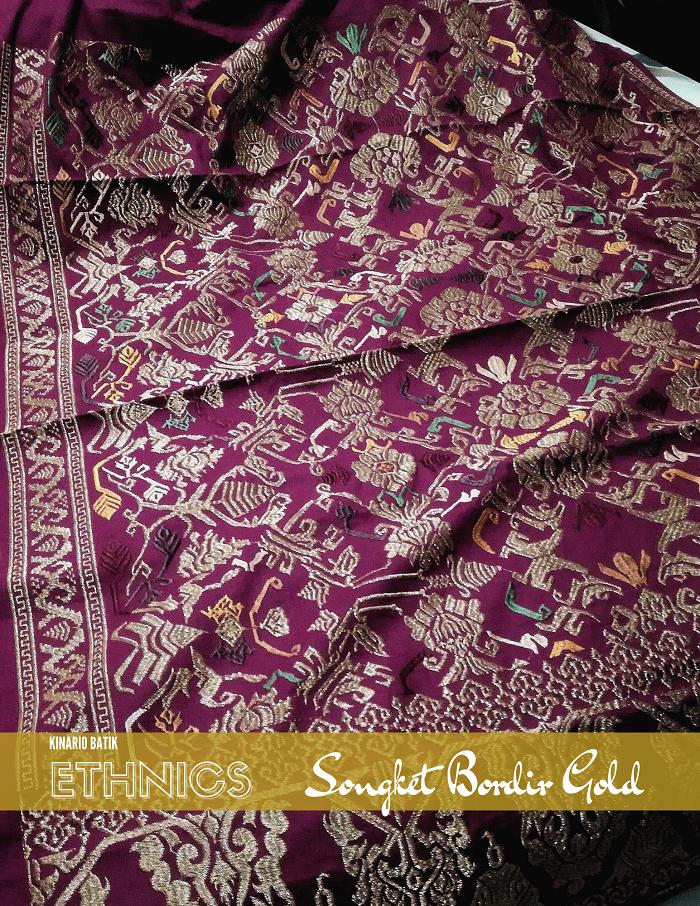 Promo Kain Songket Bali Kinario Songket Bordir Benang Mas Bali Keraton ...