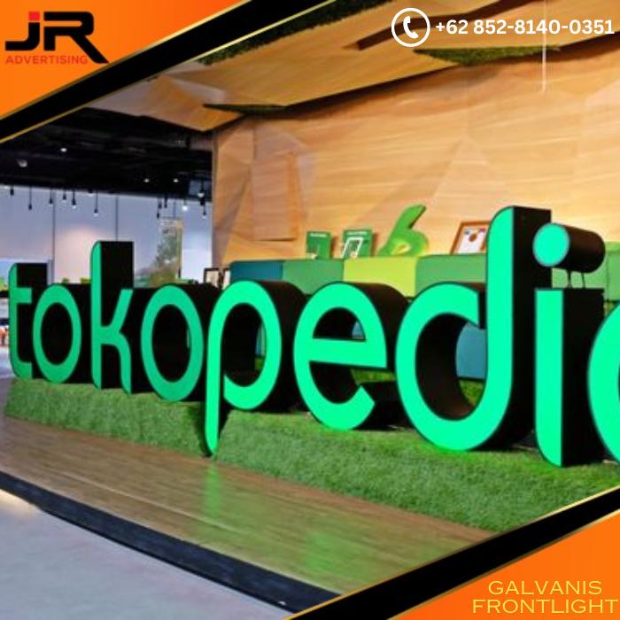 Jual Huruf Timbul / Signage Galvanis LED Frontlight Nyala Depan Letter ...