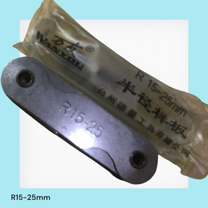Jual Alat Ukur Radius atau Radius Gauge Ukuran R 15- R 25 mm - Kota ...