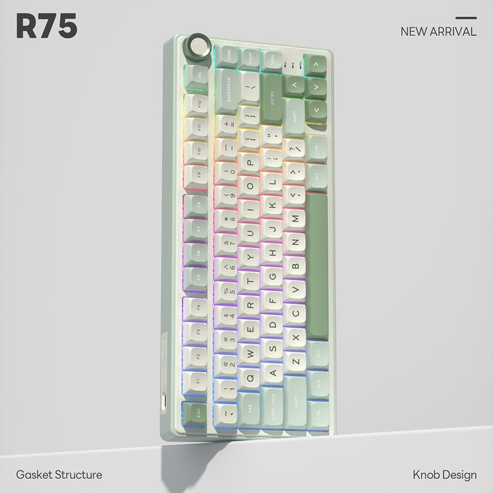 Jual Royal Kludge RK R75 RGB Knob 75% Gasket Mechanical Keyboard ...
